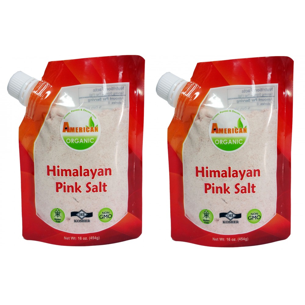 Rawgarden Himalayan Pink Salt Fine 1 lb 2 pack